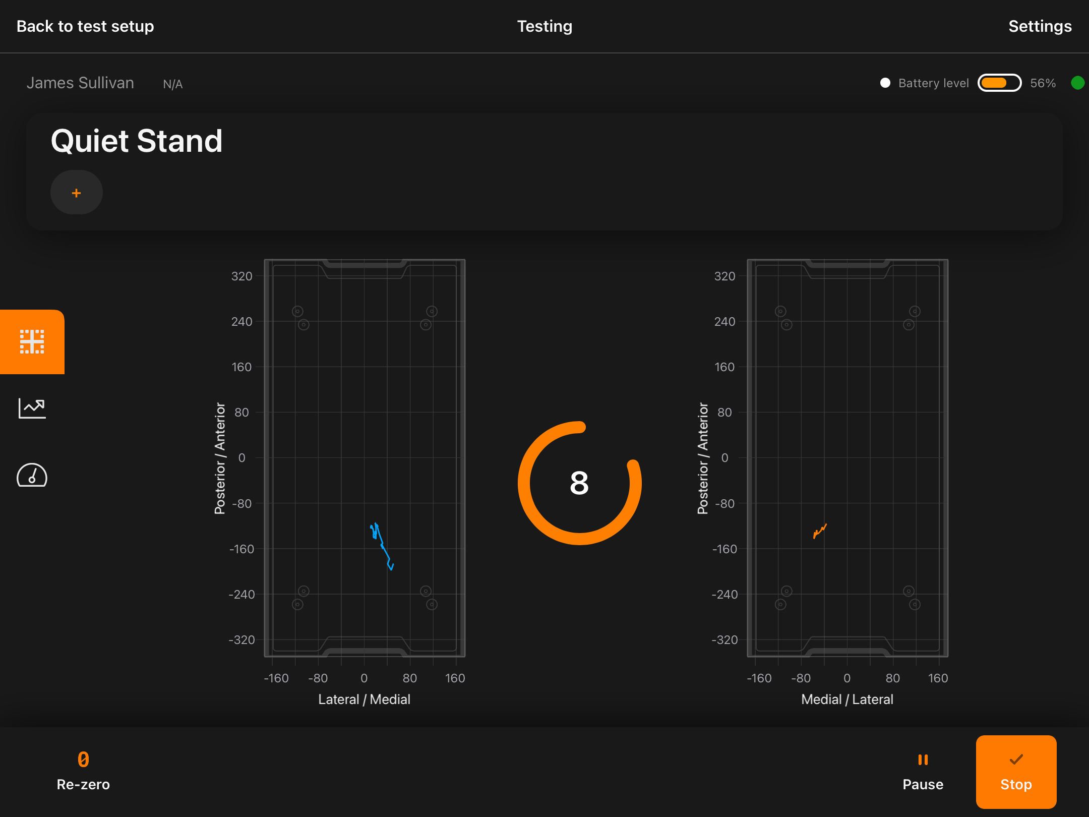 Record a balance test in ForceDecks iOS – VALD Knowledge Base