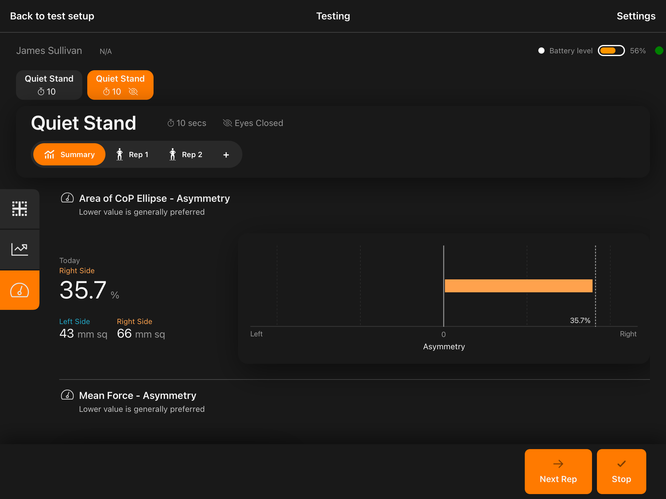 Record a balance test in ForceDecks iOS – VALD Knowledge Base