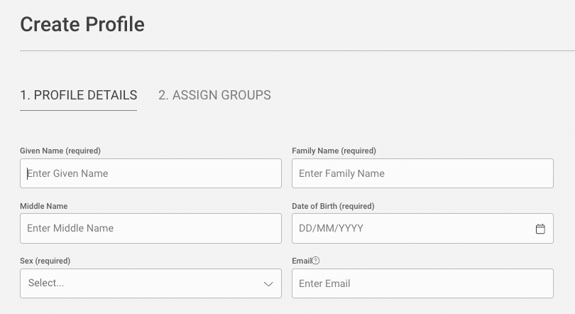 Create profiles in VALD Hub – VALD Knowledge Base