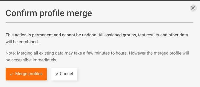 Merge profiles in VALD Hub – VALD Knowledge Base