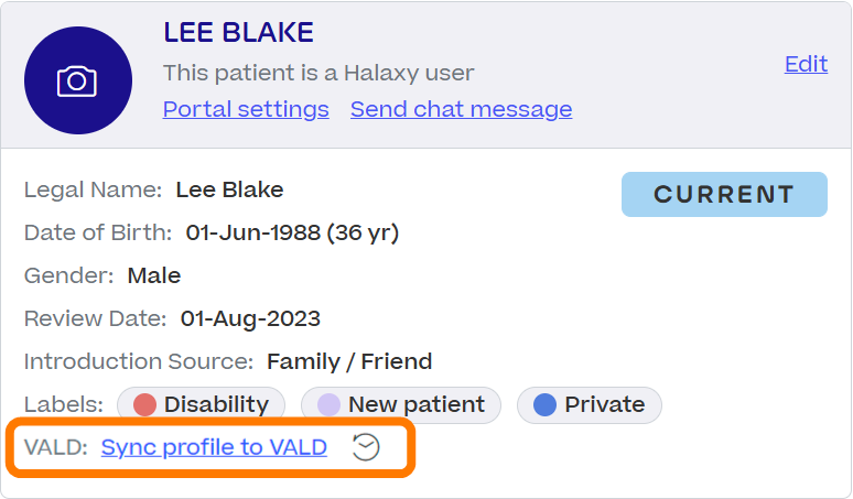 Halaxy Integration – VALD Knowledge Base