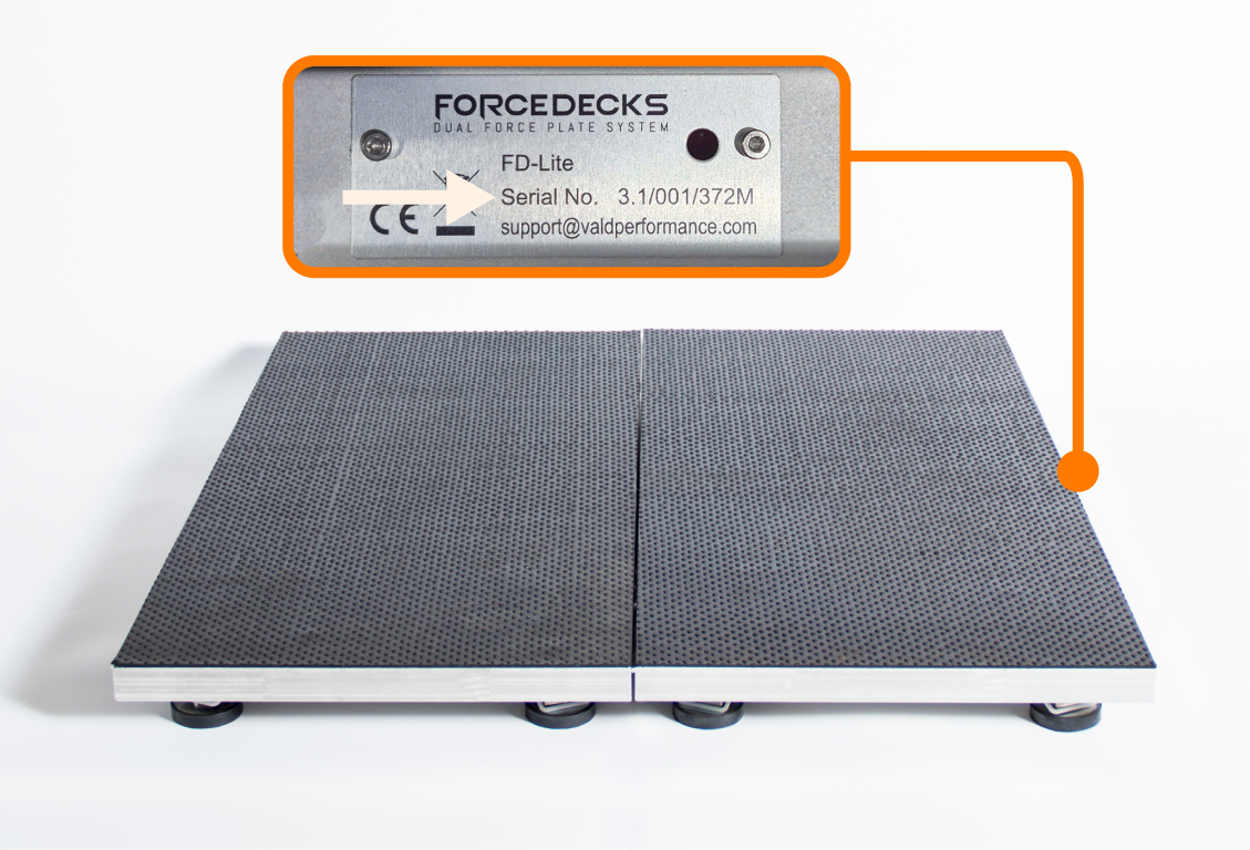 Locate your ForceDecks serial number – VALD Knowledge Base