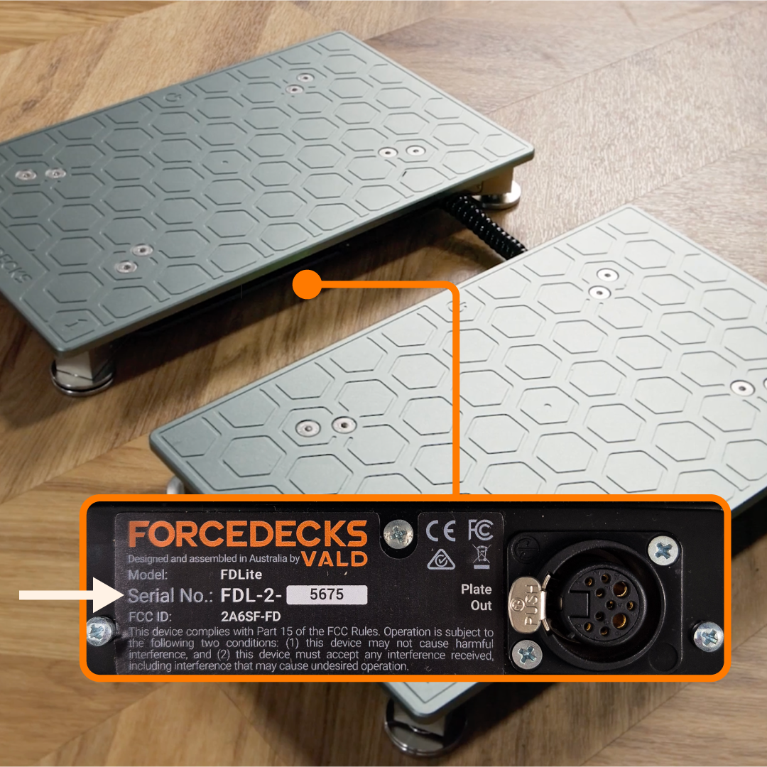 Locate your ForceDecks serial number – VALD Knowledge Base
