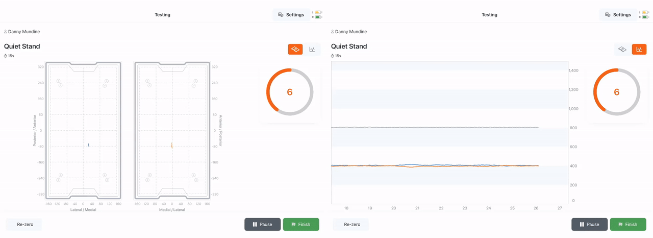 Record a balance test in ForceDecks iOS – VALD Knowledge Base