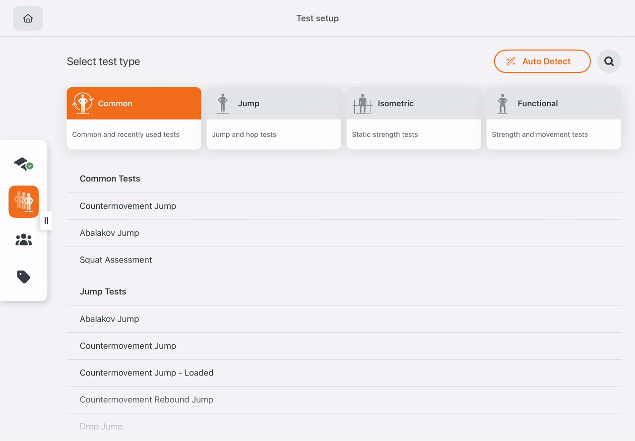 Run a group testing session with ForceDecks iOS – VALD Knowledge Base