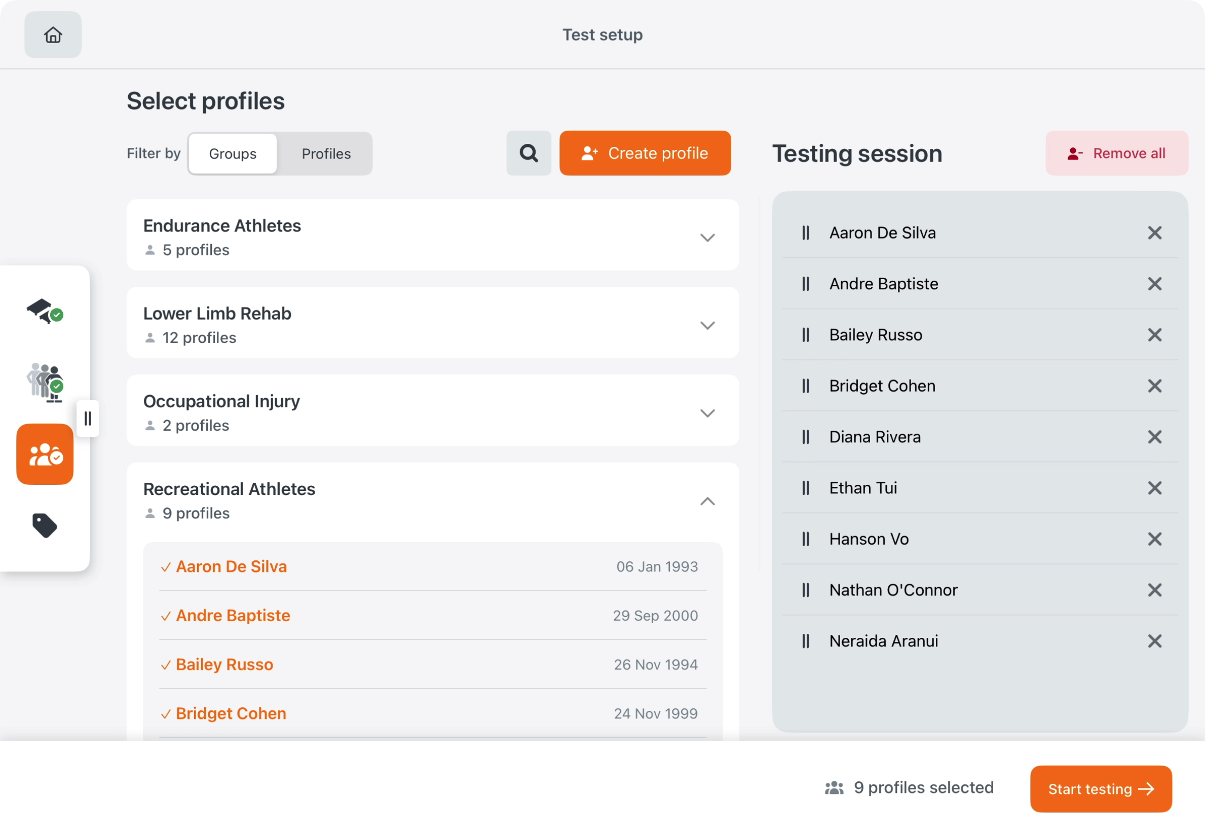 Run a group testing session with ForceDecks iOS – VALD Knowledge Base